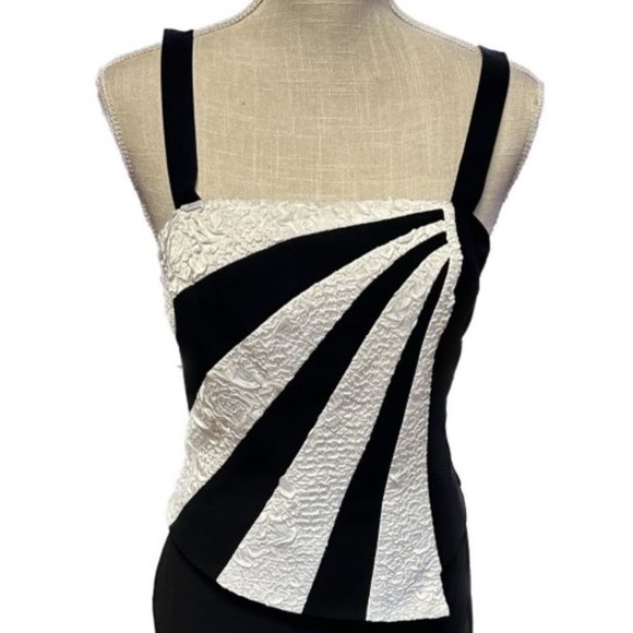 Joseph Ribkoff | Tops | Joseph Ribkoff Black And White Burst Tank ...